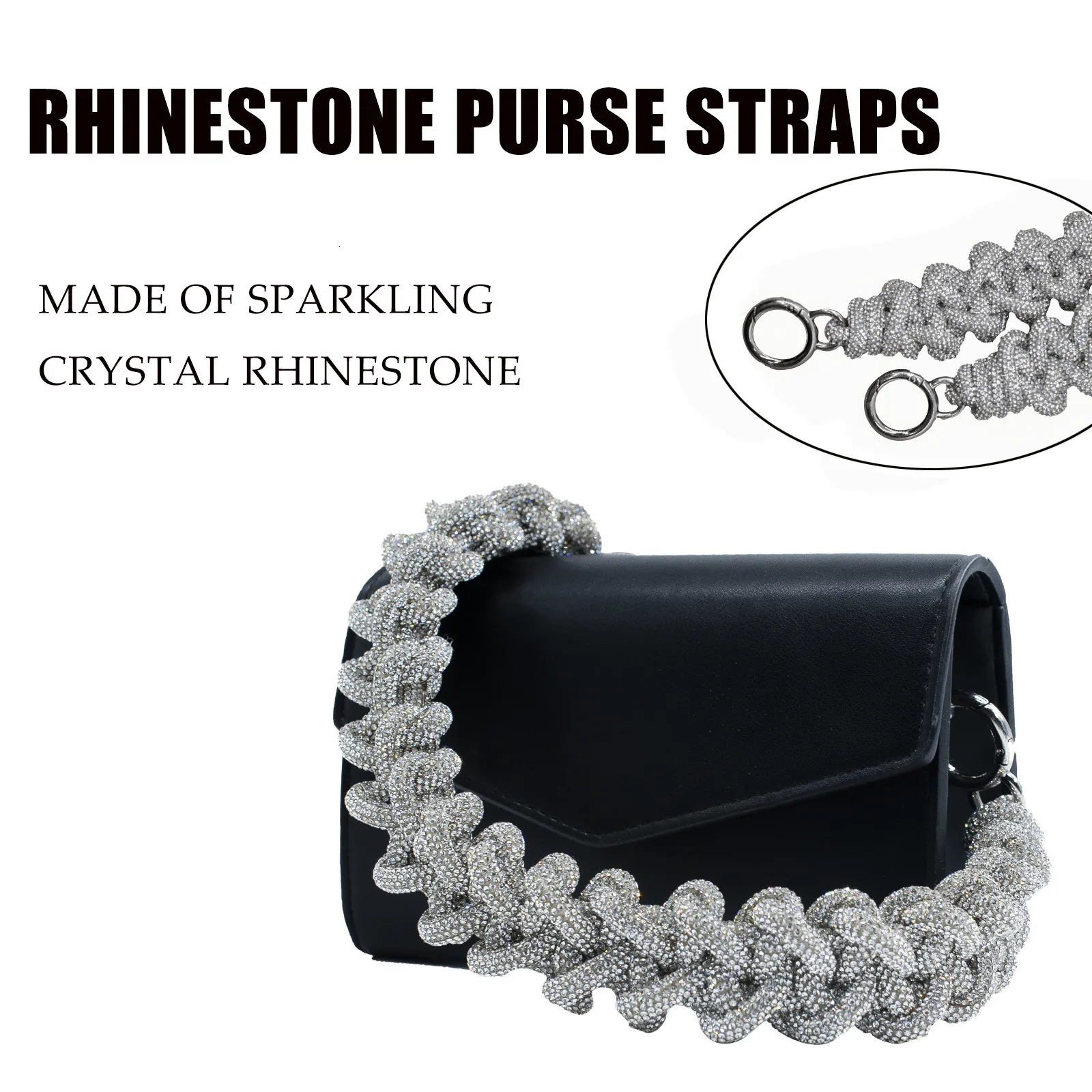 DHgate.com:Crystal Wide Purse Strap Replacement - 30 Inch Crossbody ...