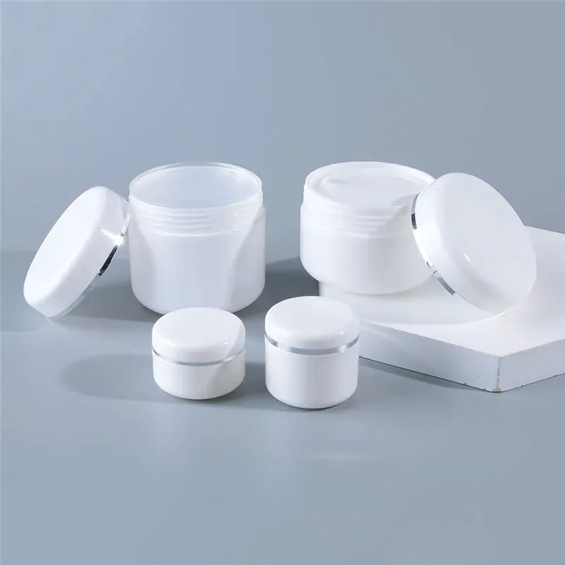 Refillable Cosmetic Jars: 20-200g Empty Plastic Containers with Lids ...