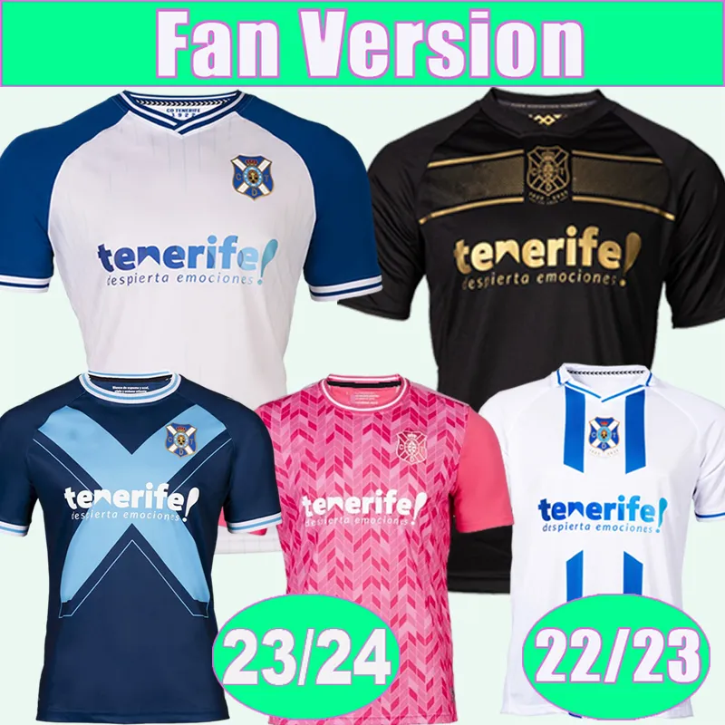 23 24 CD Tenerife Mens Soccer Jerseys 22 23 RUBEN BORJA GARCES MO DAUDA ...