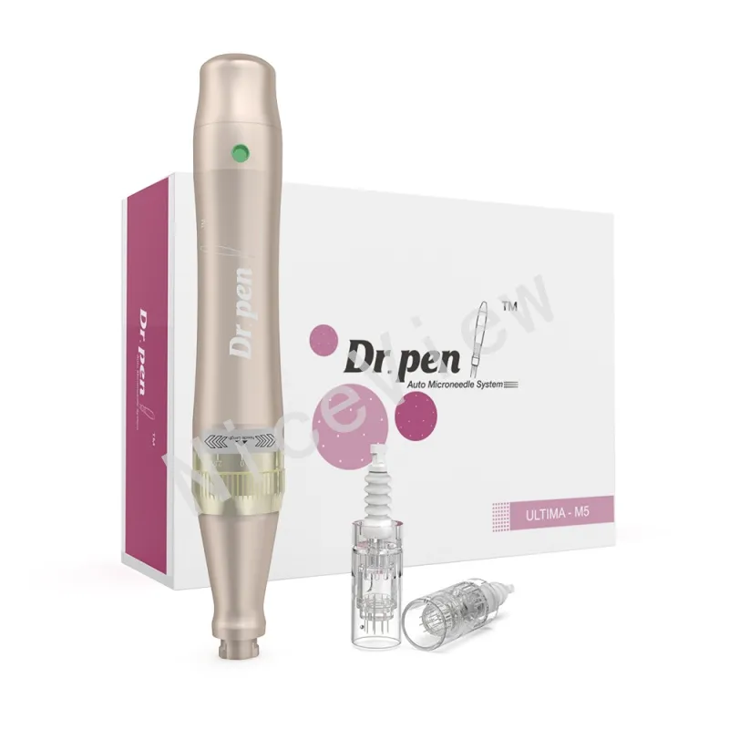 Adjustable length rechargeable Derma pen device for wrinkle removal and ...