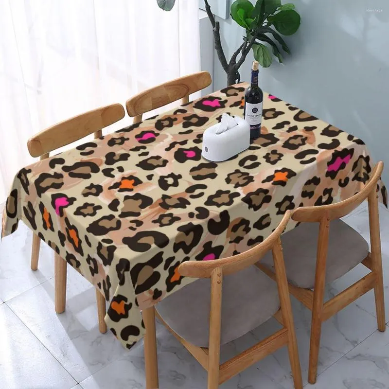 DHgate.com:Leopard Print Rectangular Polyester Waterproof Dining ...