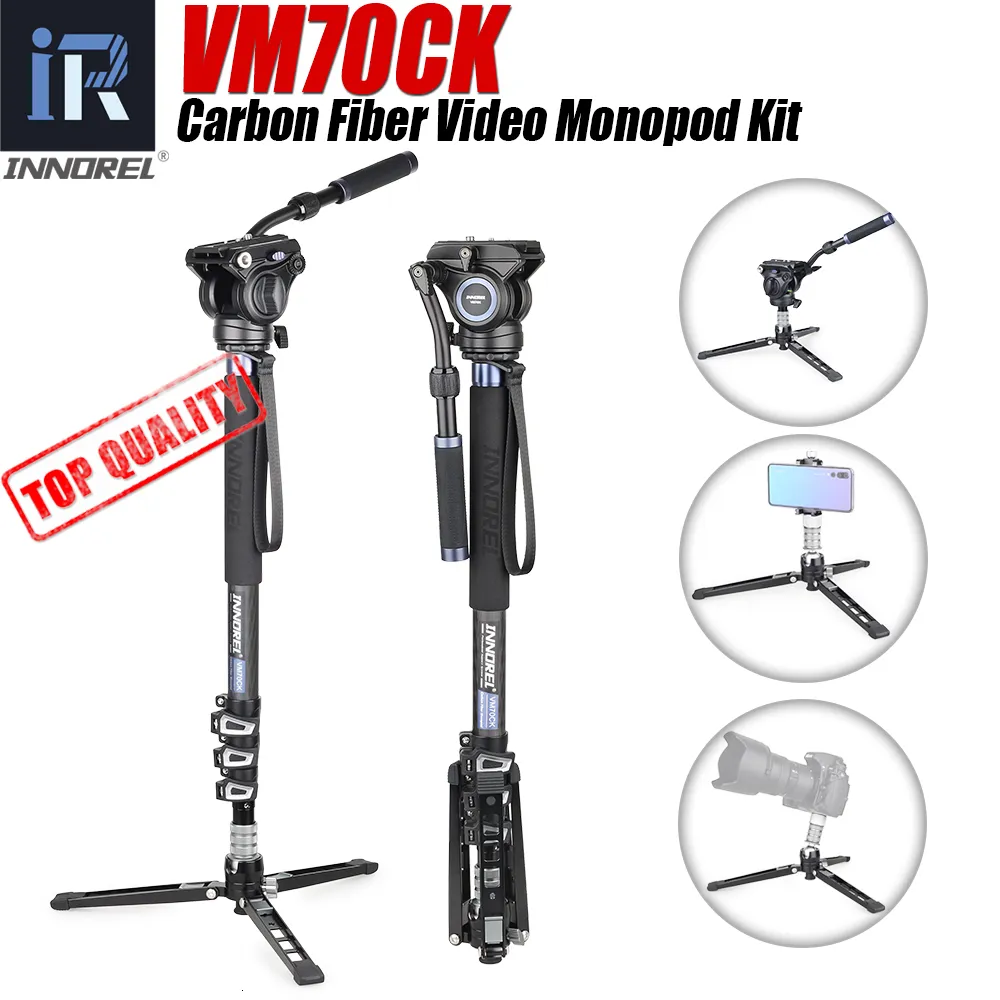 DHgate.com:10-Layer Carbon Fiber Video Monopod with Fluid Head Kit for ...