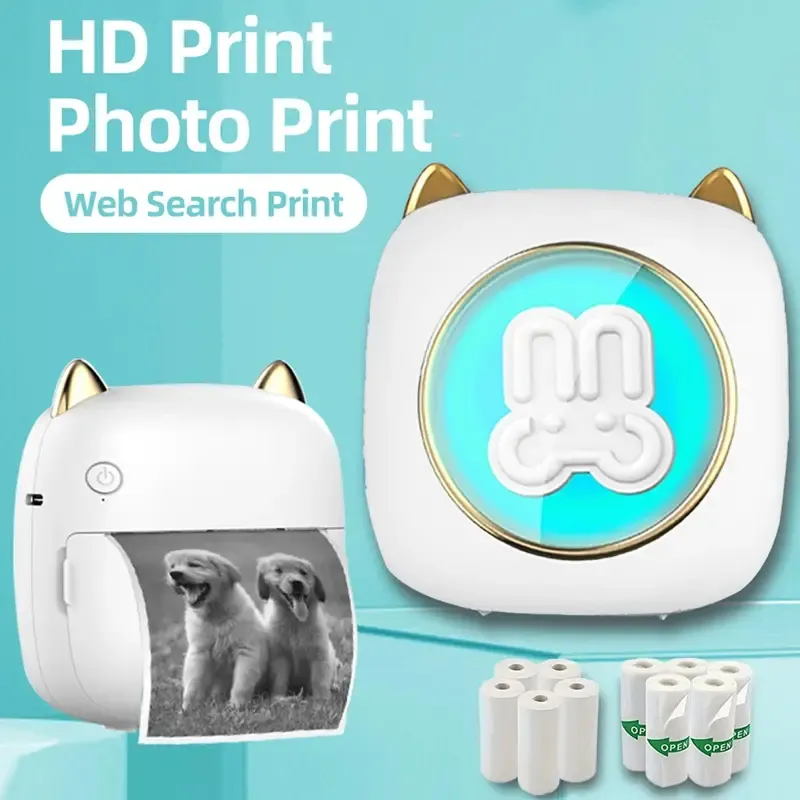 Pocket Photo Printer - Mini Wireless Instant Mobile Printer, Portable ...