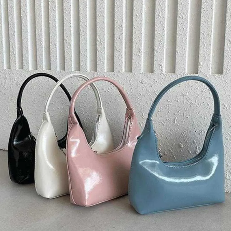 DHgate.com:Bright Color Lacquer Underarm Bag Fashion Simple Niche ...