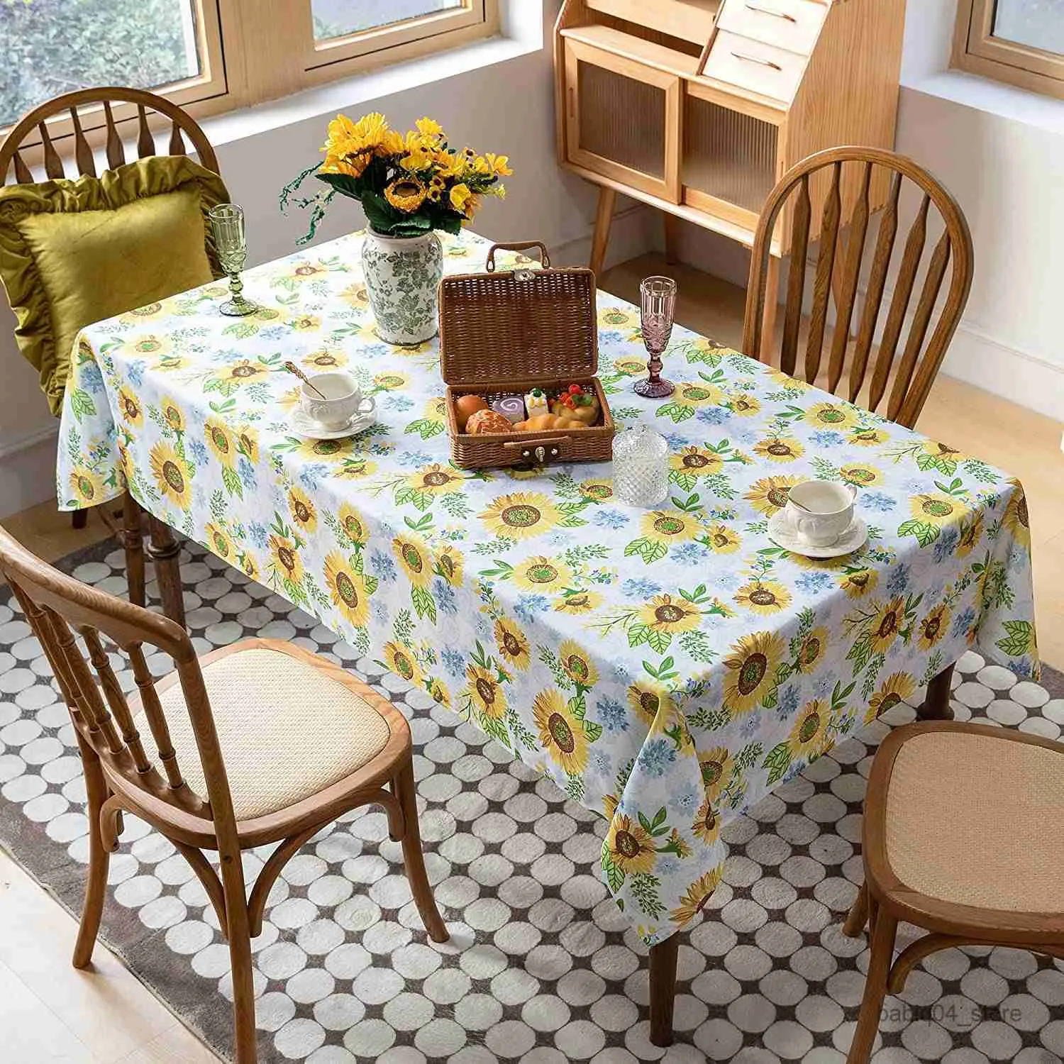 Sunflower Rectangle Table Cloths
