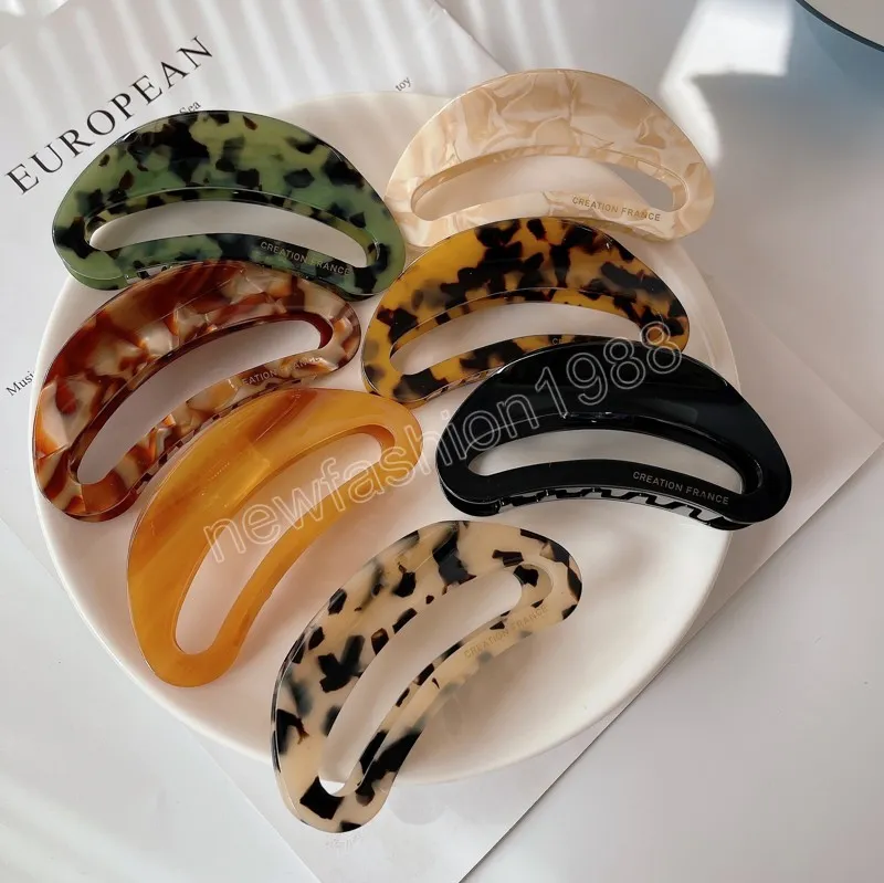 DHgate.com:Acetate Leopard Print Hair Claw Clips - 4 Pack Large Claw ...