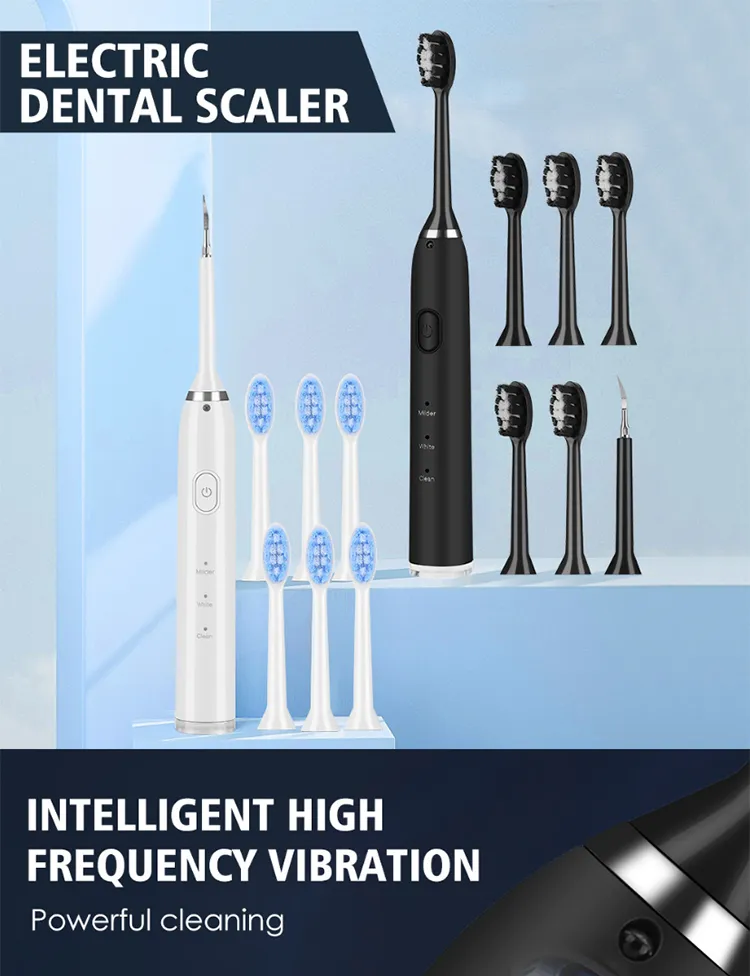 Ultrasonic Tooth Scaler: Electric Dental Cleaner For Tartar Removal ...