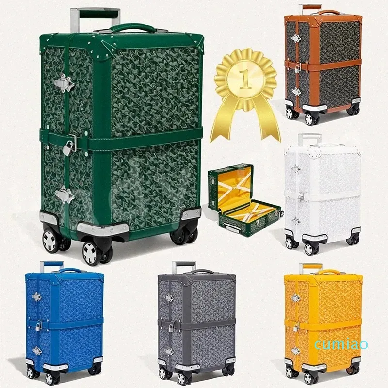 20 Inch Carry On Luggage: Canvas Leather Rolling Suitcase With ...