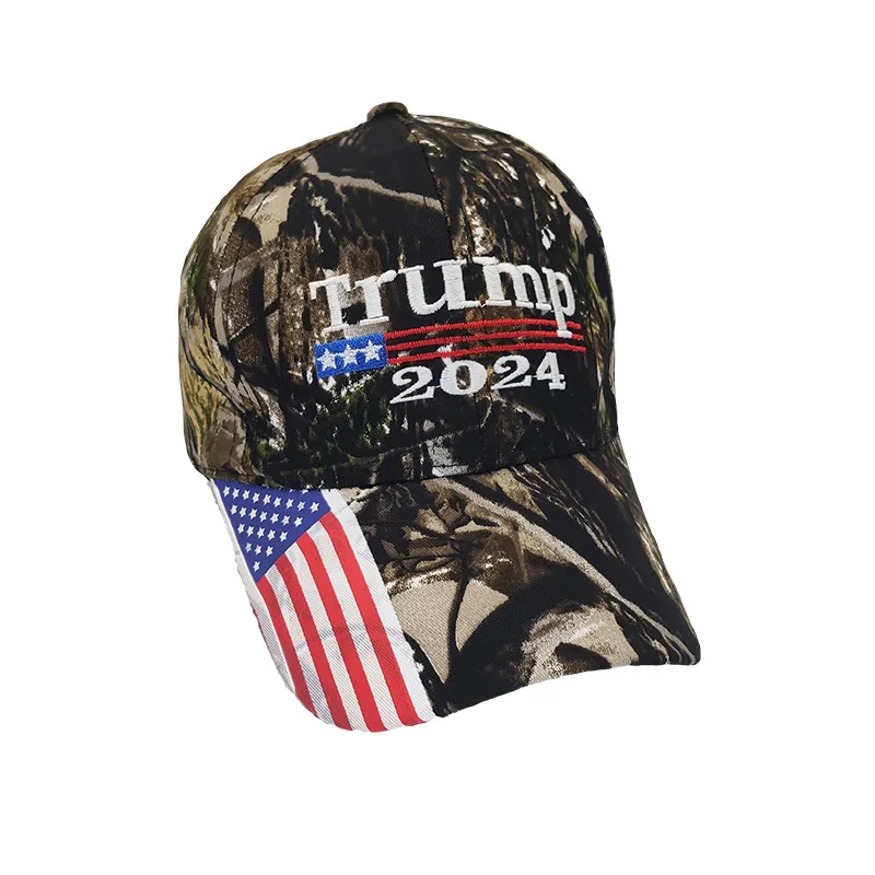 Party Hats Donald Trump 2024 Hat Camouflage Usa Flag Baseball Hats Kag