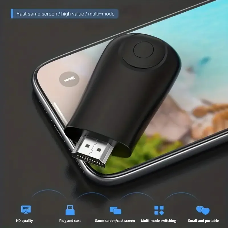 Wireless HDMI TV Stick - 1080P HD Streaming Device, Screen Mirroring ...