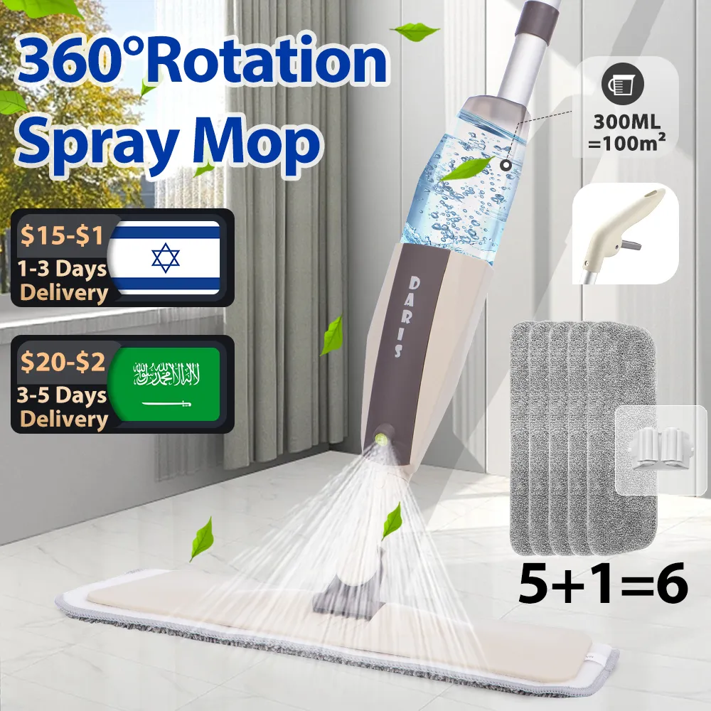 DHgate.com:Reusable Microfiber Mop with 360 Degree Handle for Cleaning ...