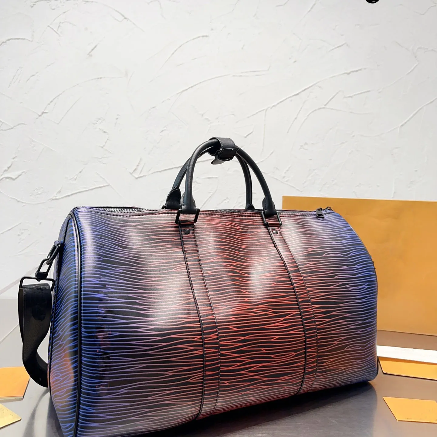 Luxury Designer Shark Leather Crossbody Travel Handbag For Gym, Travel ...