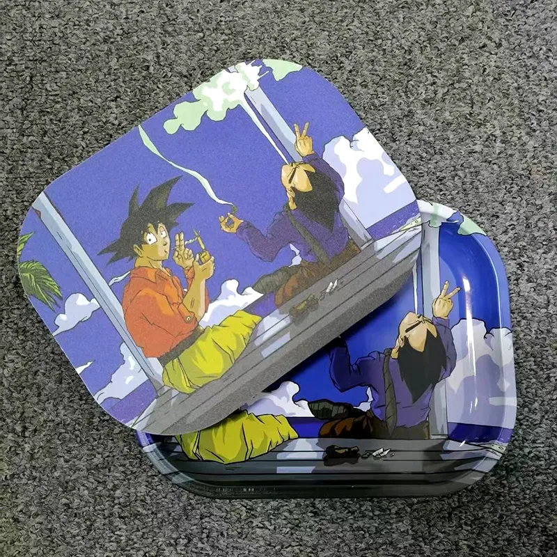 Cigarette Rolling Trays With Magnet Lids Metal Tray 180*140mm Tin Plate ...
