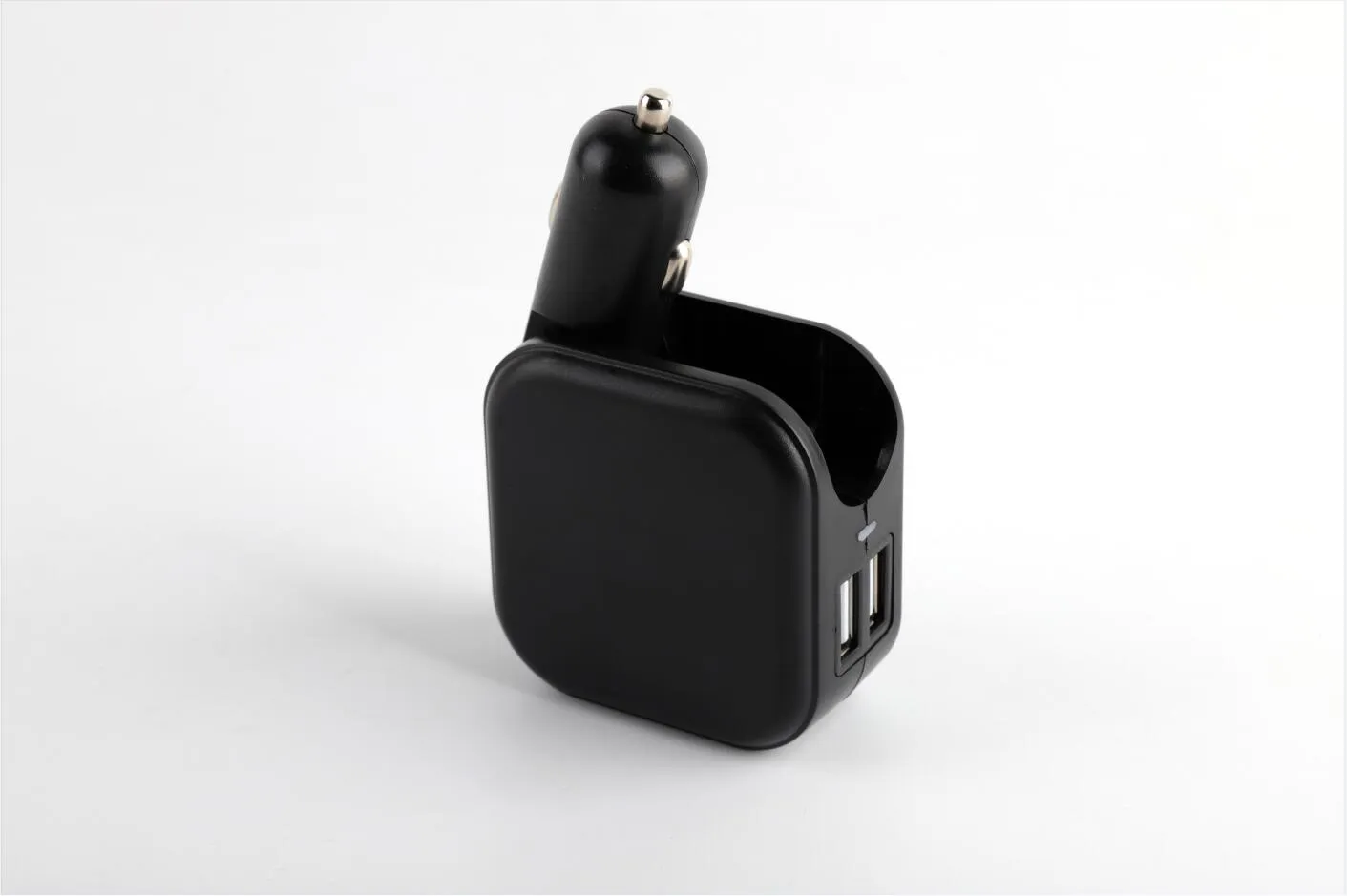 2-in-1 Folding Travel Charger: USB Wall Charger & Car Adapter, 5V 2.1A ...