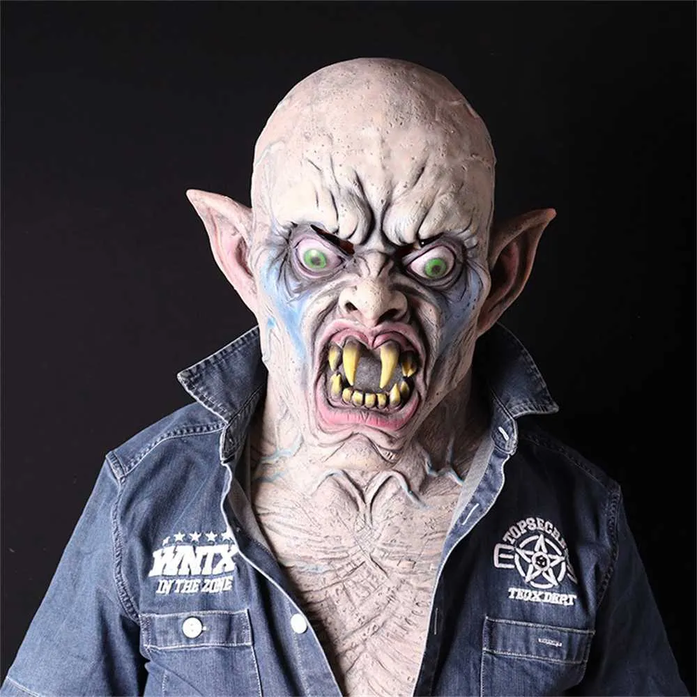 Devil Monster Latex Full Head Scary Mask For Halloween Party Cosplay ...