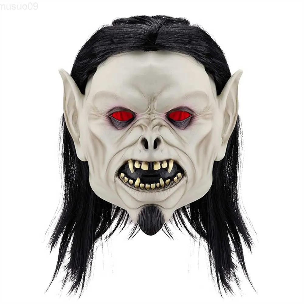 Scary Vampire Full Head Latex Mask For Men Perfect For Halloween, Movie ...