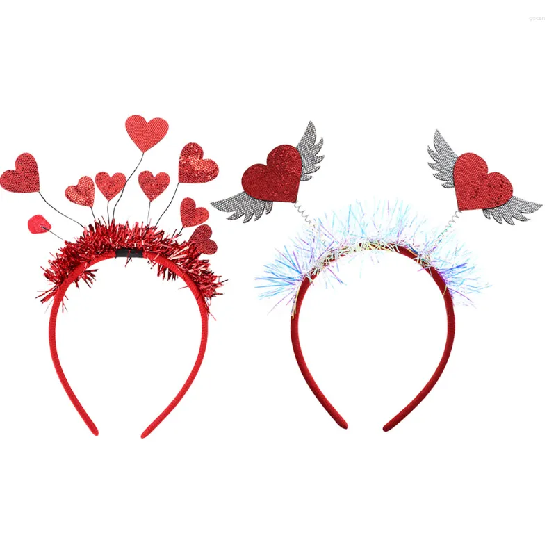 DHgate.com:Red Heart Headbands for Valentines Day Party, 2pcs Set ...