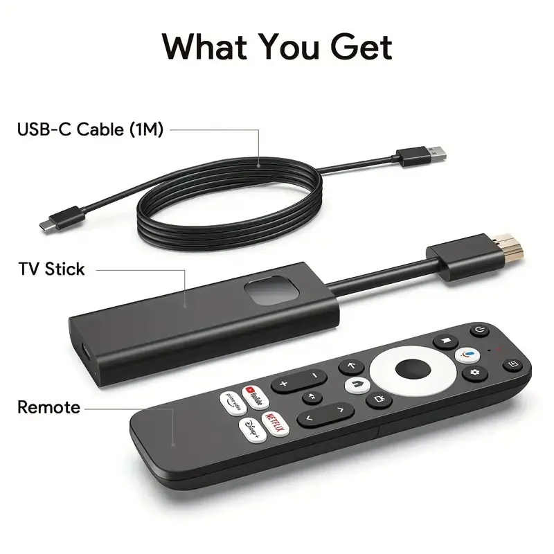 4K Android TV Stick - Google Certified Streaming Device, 16GB ROM ...