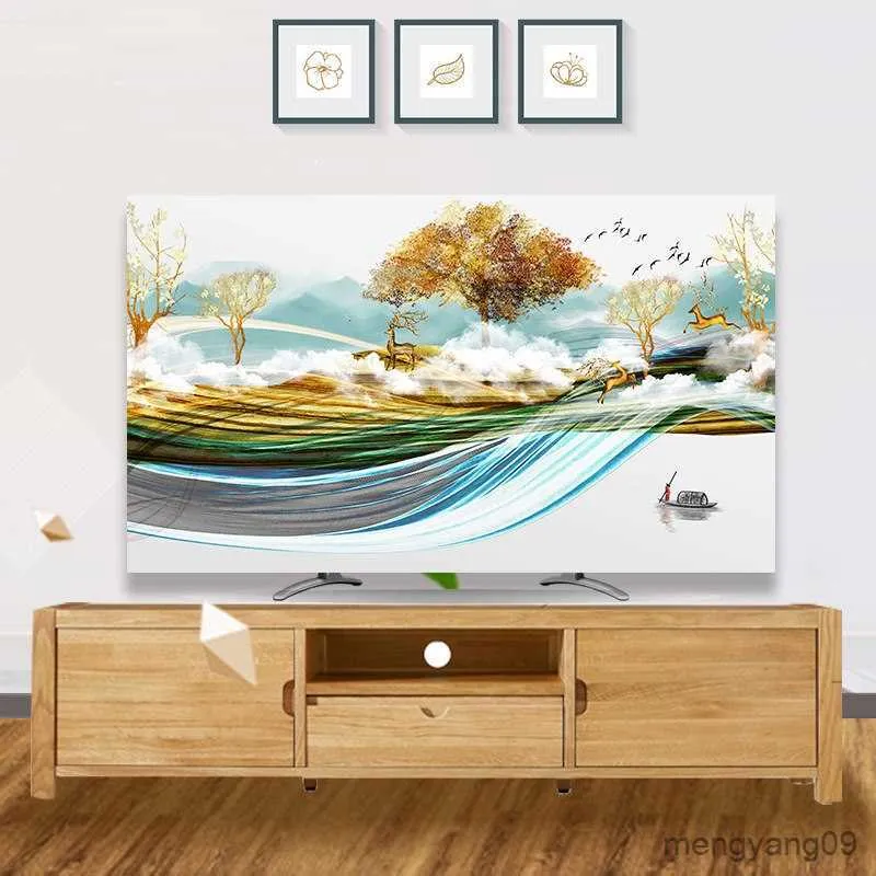 DHgate.com:New Nordic Style TV Dust Cover, Upgraded Fabric Household ...