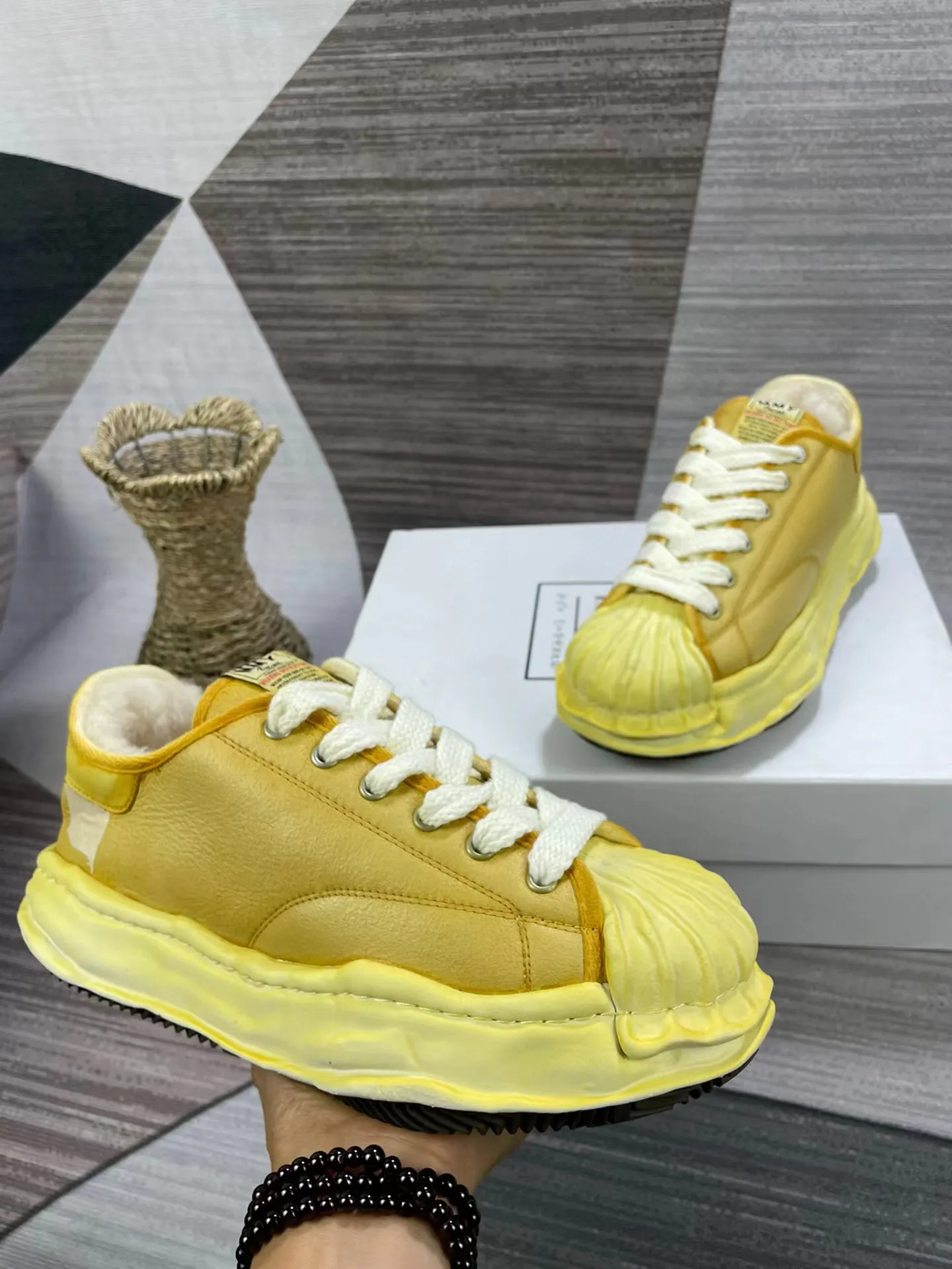 MMY Dissolving Mens Canvas Sneakers Designer Trainers With Platform ...