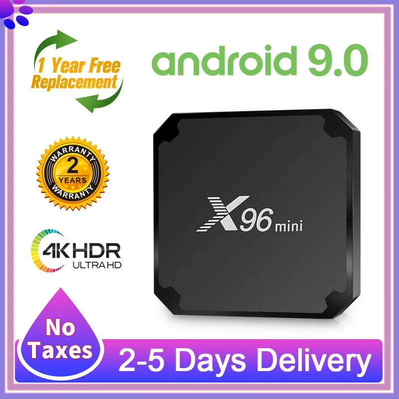X96MINI 4K Set Top Box Quad Core Media Player Amlogic S905W Android TV Box Android 9 Support 4K ...