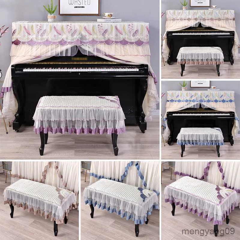 DHgate.com:Upright Piano Dust Cover Set with Removable Chair Cover ...