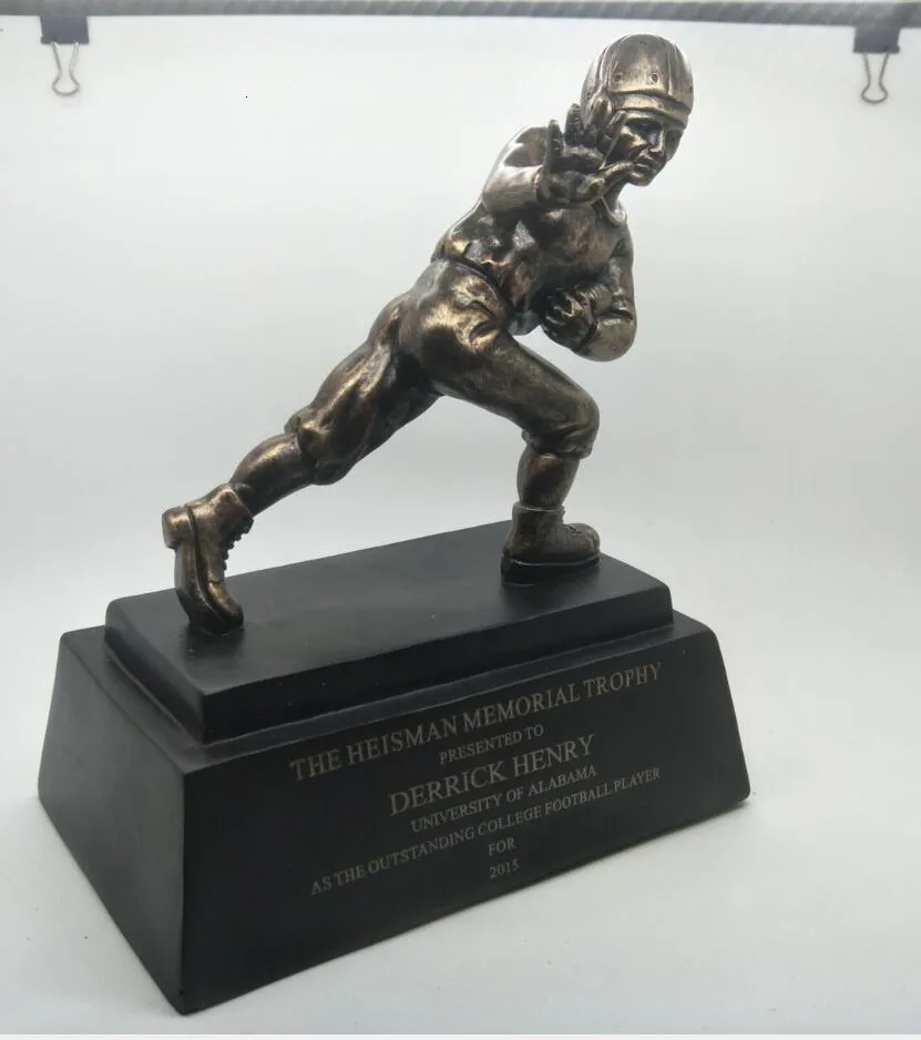 University Football Heisman Trophy Decorative Figurine Resin Retro ...