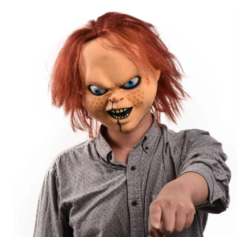 Child's Play Chucky Mask Latex Halloween Costume Mask For Kids Scary ...