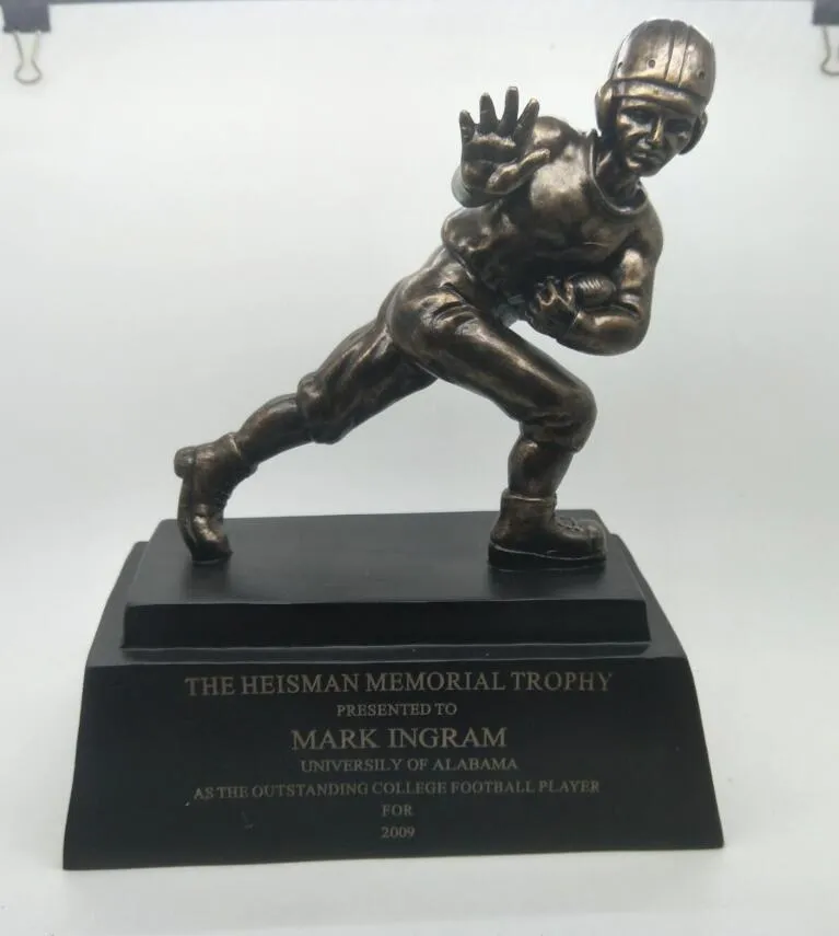 University Football Heisman Trophy Decorative Figurine Resin Retro ...