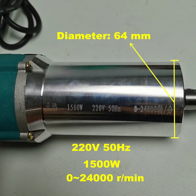 LY 1.5KW 1500W Air Cooled Spindle Motor 220V ER11... From Lybga3, $215. ...
