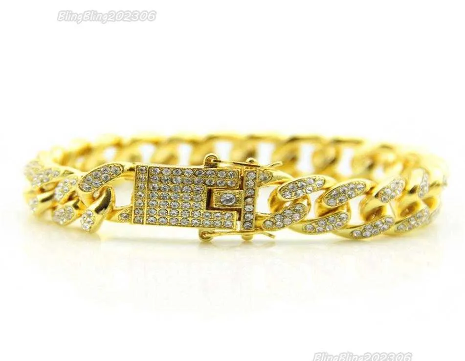 DHgate.com:Bling Iced Out Cuban Link Chain Bracelet - Premium ...