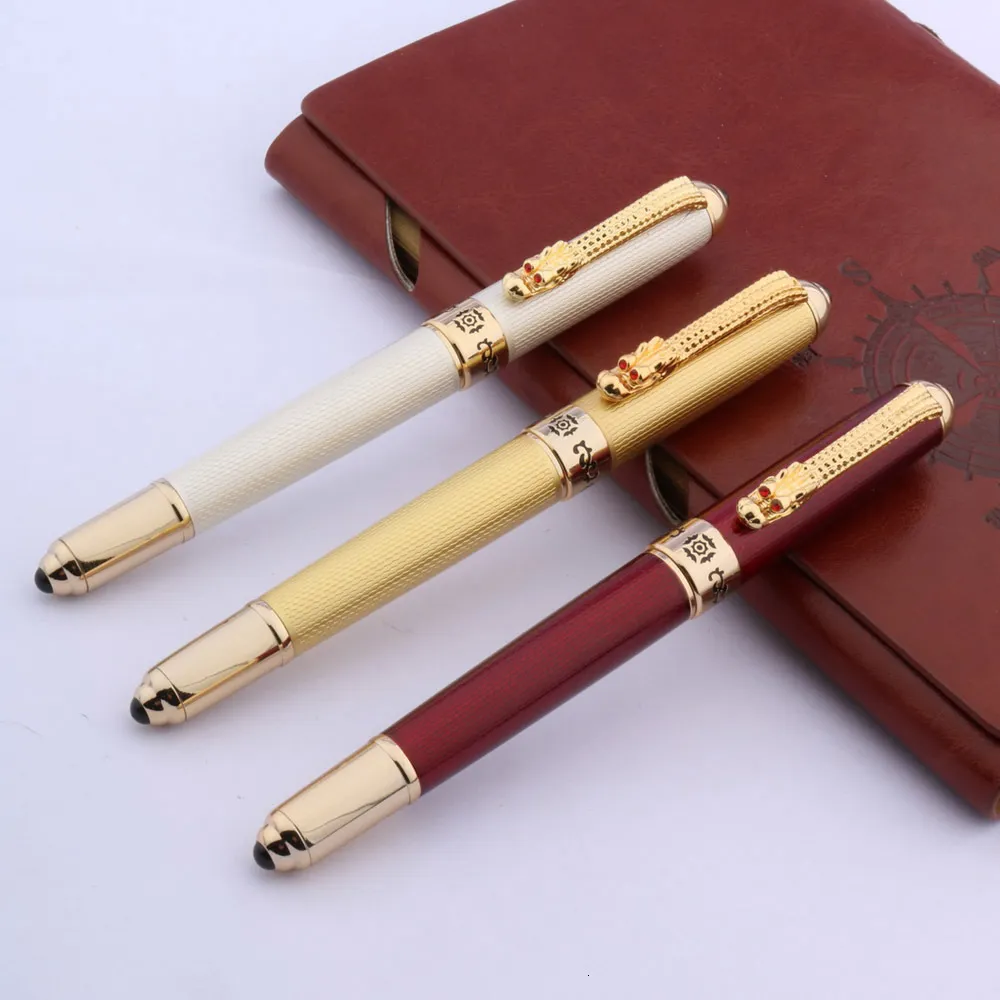 JINHAO 1000 Dragon Fountain Pen - Golden Luxury Writing Pen, Premium ...
