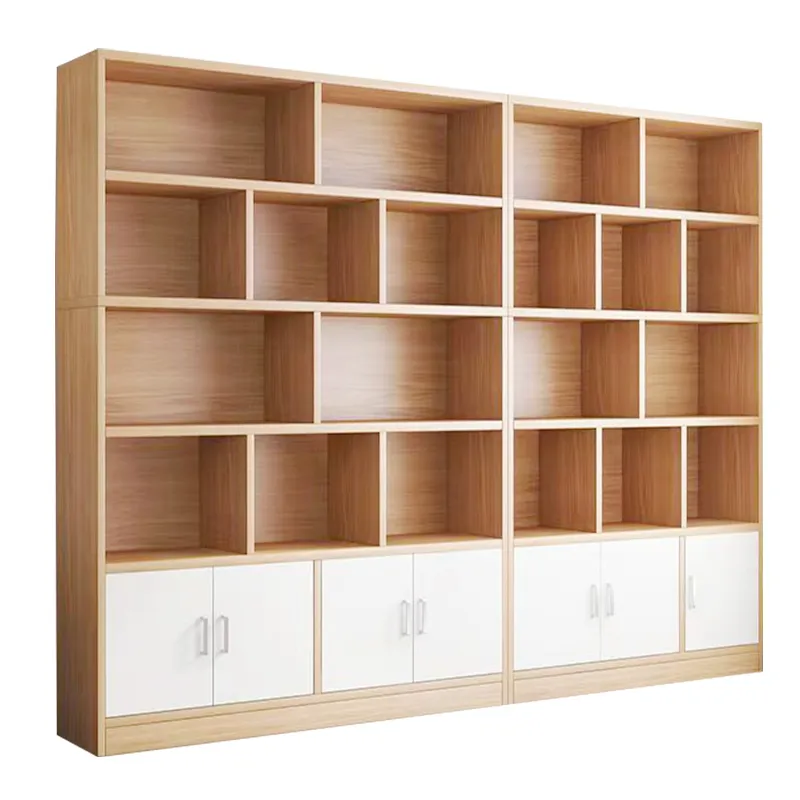 Large Custom Solid Wood Bookshelf Display Case Eco Friendly Design ...