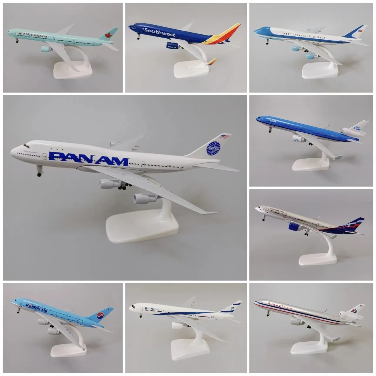 DHgate.com:Pan Am Boeing 747 Diecast Metal Airplane Model, 20cm, Alloy ...