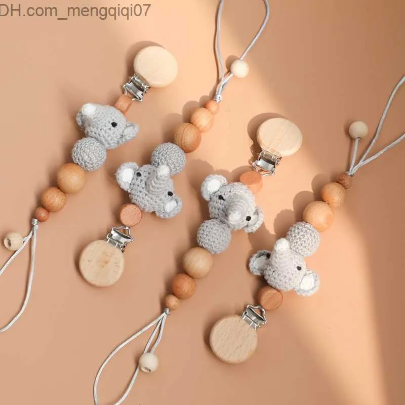 DHgate.com:Elephant Wooden Pacifier Clip Chain, Baby Teething Soother ...