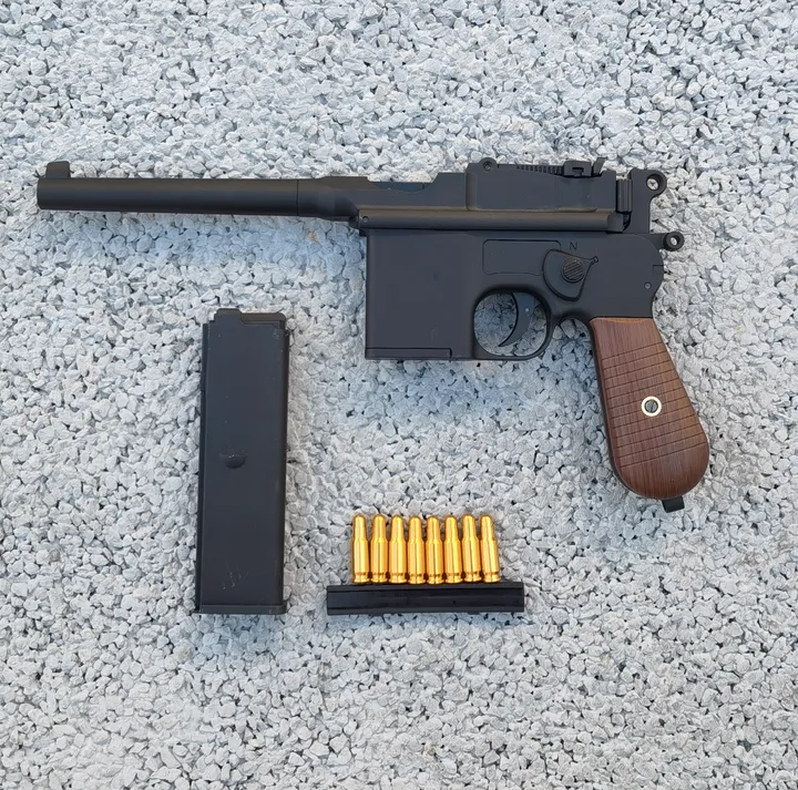 Mauser C96 Shell Expulsando Pistola De Juguete Láser Metal Modelo Realista Adulto Airsoft Gun ...
