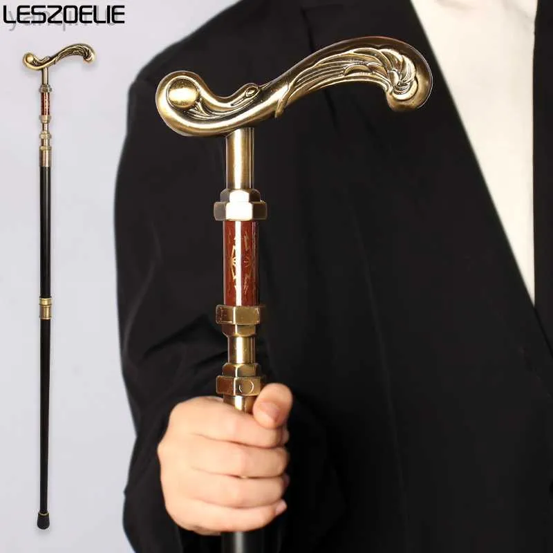 Luxury Trekking Poles: Elegant Vintage Cane With Bronze Handle For Men ...