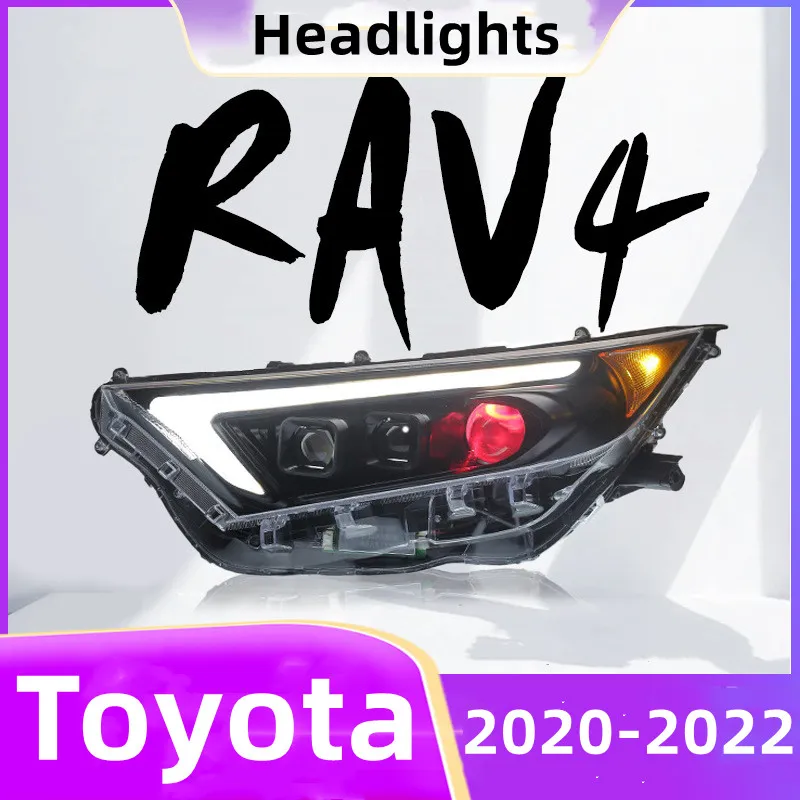 LED Headlights For Toyota RAV4 20 20 20 22 Car Upgrade Running Lights ...