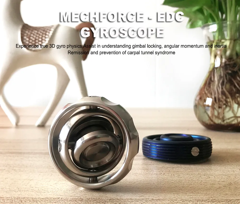 Mechforce EDC Metal Gyroscope - Premium Spinning Top, Anti-Stress ...