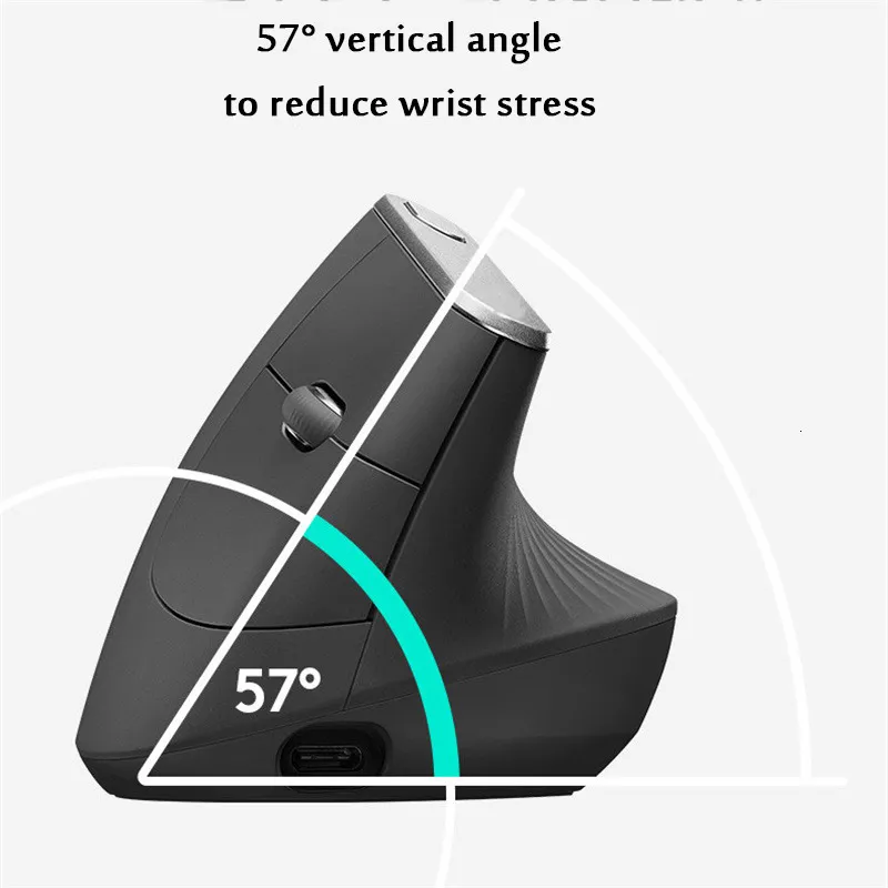 Mice CHYI Wireless Vertical Mouse Ergonomic Office Computer Healthy ...