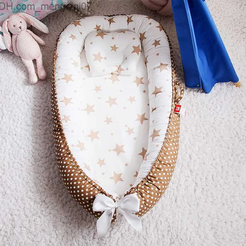DHgate.com:Baby Cotton Cradle with Pillow, 85 * 50cm Baby Nest Bed ...
