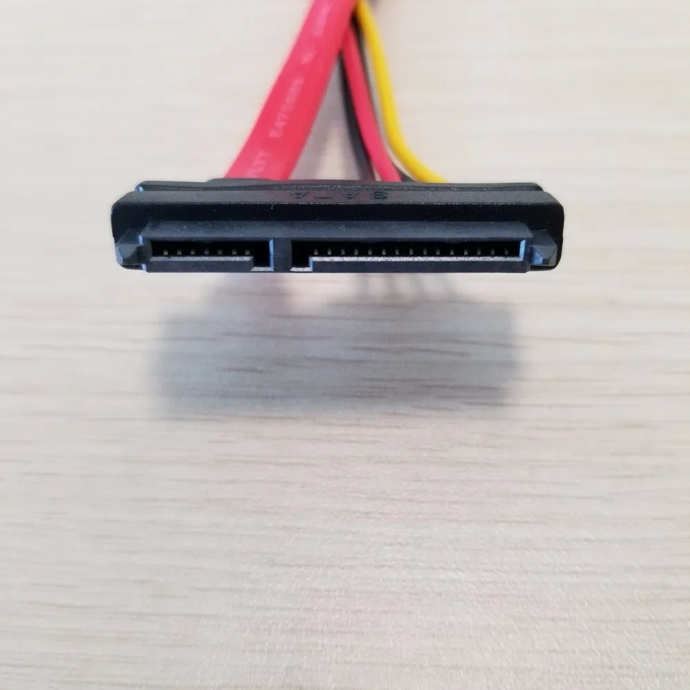 SATA Power & Data Cable - 22Pin 7+15 to 7Pin SATA Data & 4Pin Floppy ...