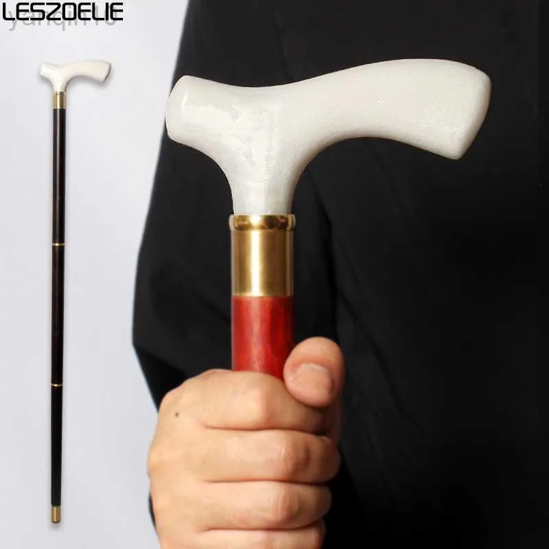Elegant Walking Stick: African Wood & Resin Handle, Luxury Vintage ...