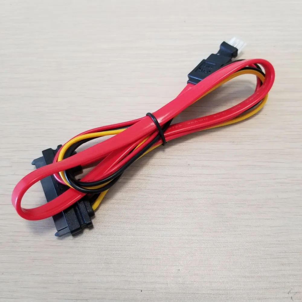 SATA sata and data cables with 22+15 Pin to 7Pin Male FDD Floppy Power ...
