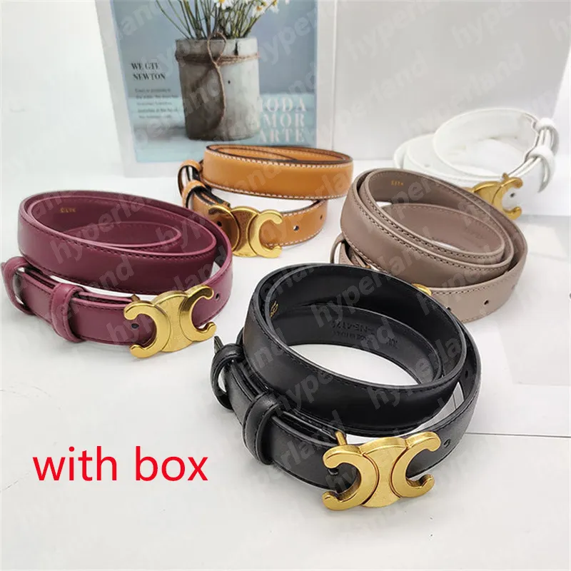 High Quality Designer Leather Belts With Gold The Buckles For Women And ...