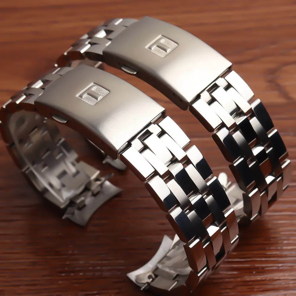 Watch Bands 19mm 20MM solid stainless steel 1853 watch strap for Quartz ...