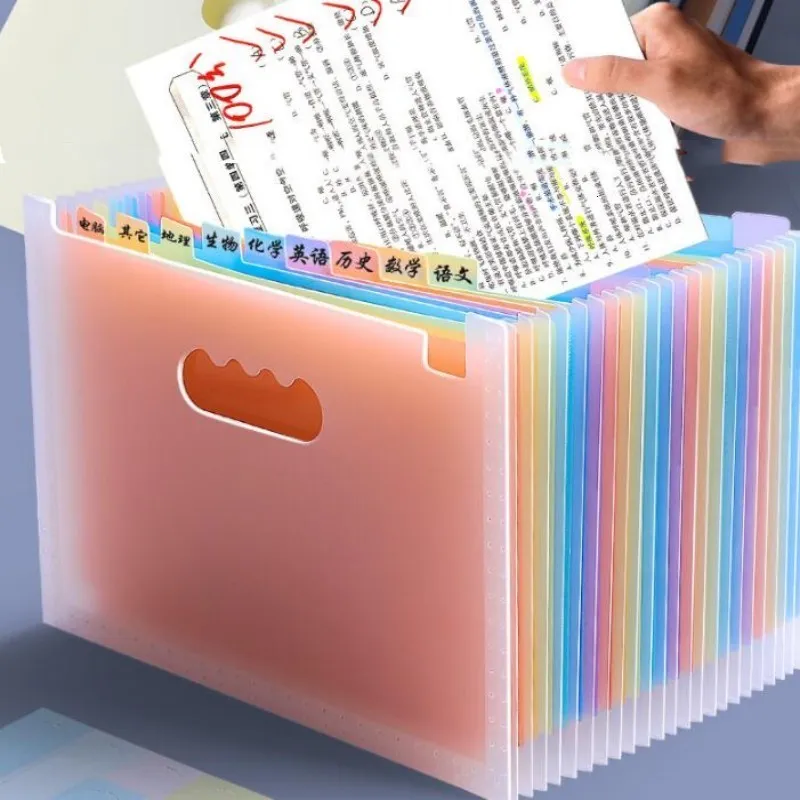 DHgate.com:25-Pocket Expanding File Folder - Plastic, Multilayer ...