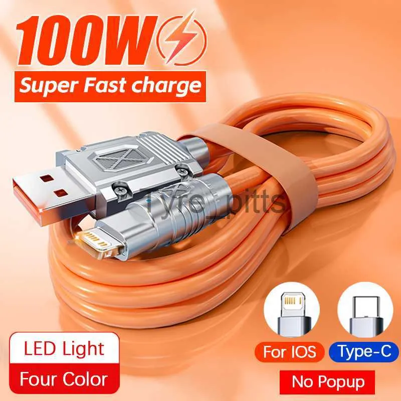 100W Super Fast Charging USB Type-C Cable, Liquid Silicone Quick Charge ...
