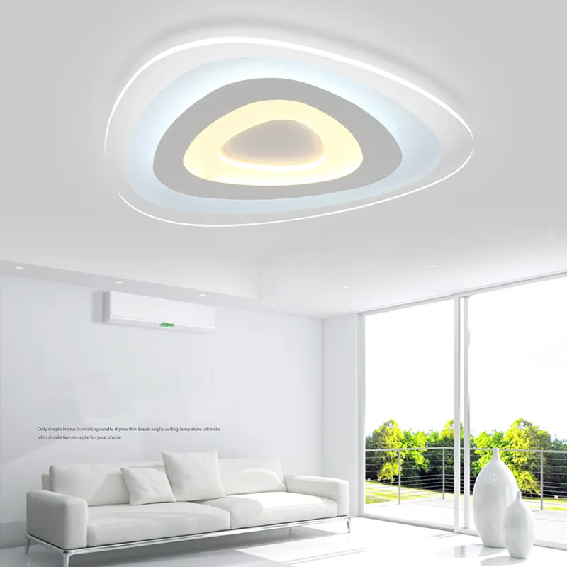 Modern LED Acrylic Ceiling Modern Flush Mount Chandelier With Creative ...
