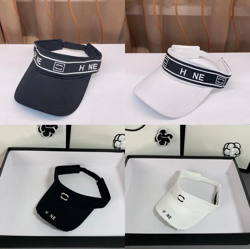fashionable designer visors cap half headed sunhat for men woman wide ...
